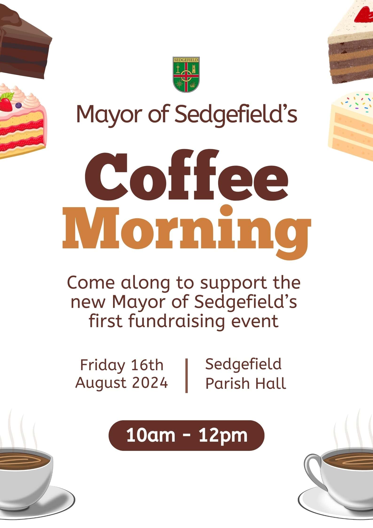 Mayor's Fundraising Coffee Morning - Sedgefield Town Council