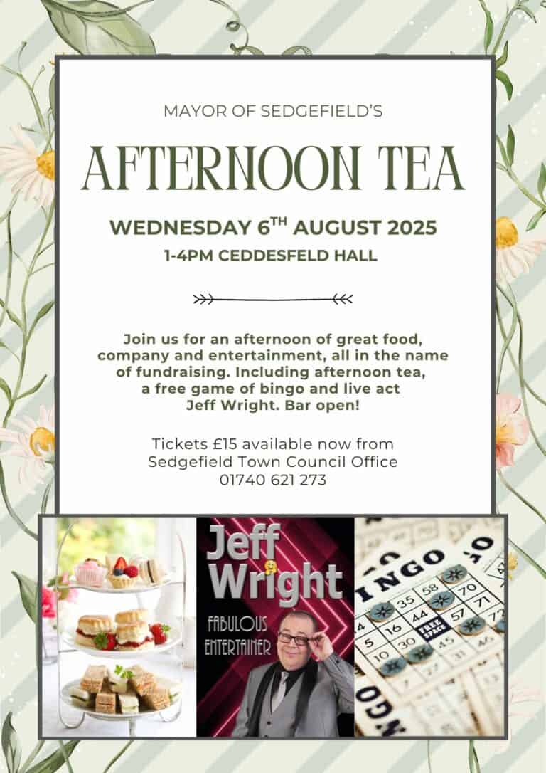 Mayor's Afternoon Tea - August 2025 - Sedgefield Town Council