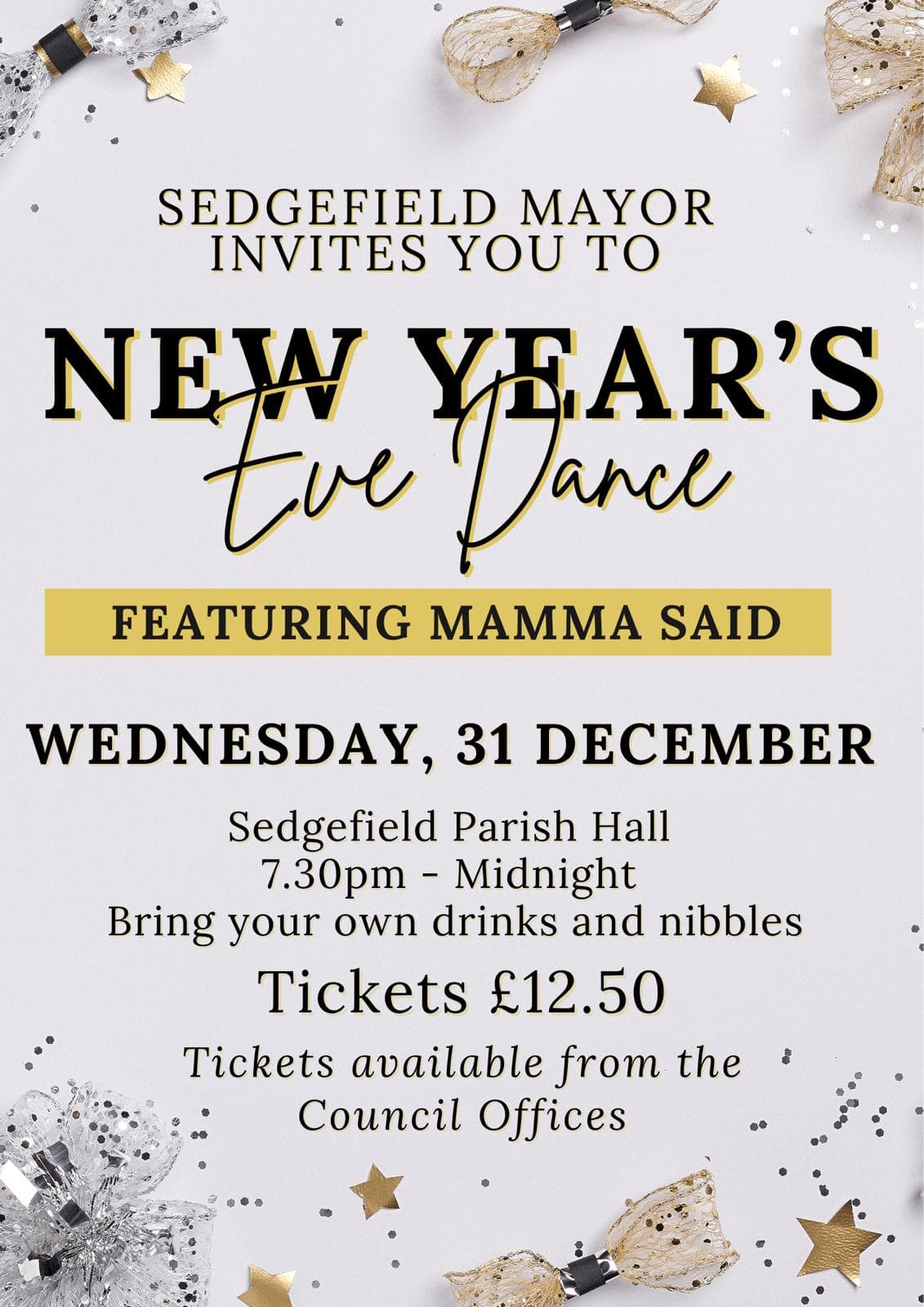 Mayor's NYE Dance 2025 - Sedgefield Town Council